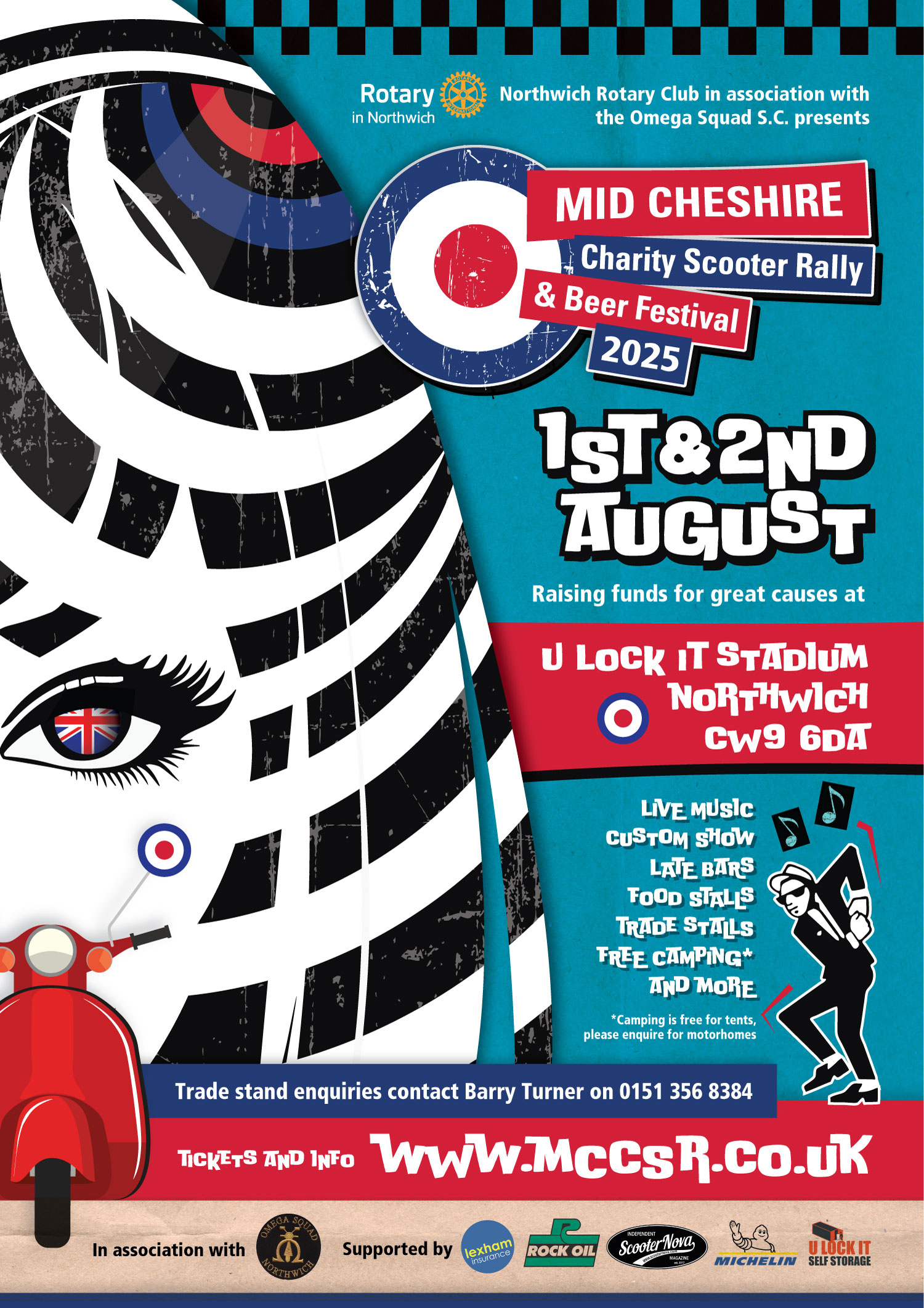 Mid Cheshire Charity Scooter Rally (MCCSR) and Beer Festival